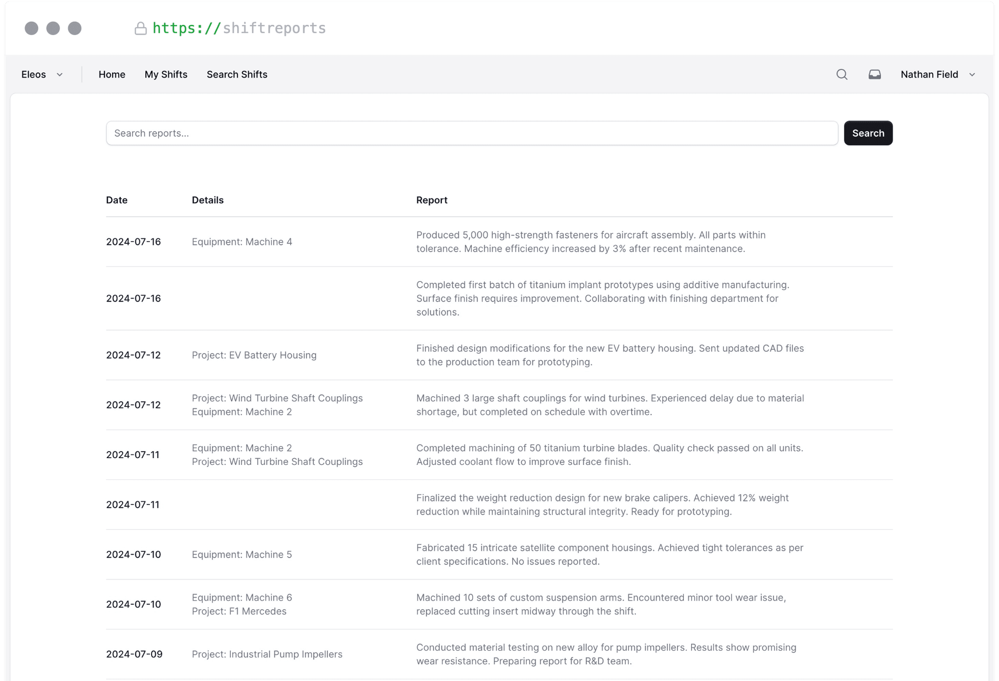 Shift Reports - Simplify Shift Management and Handovers